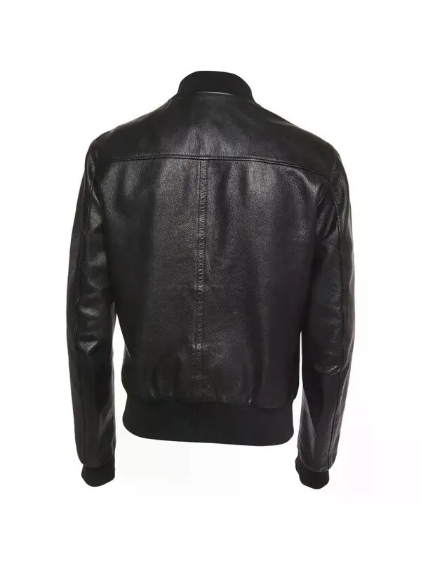 Dolce & Gabbana Zip-front Leather Leather Jacket