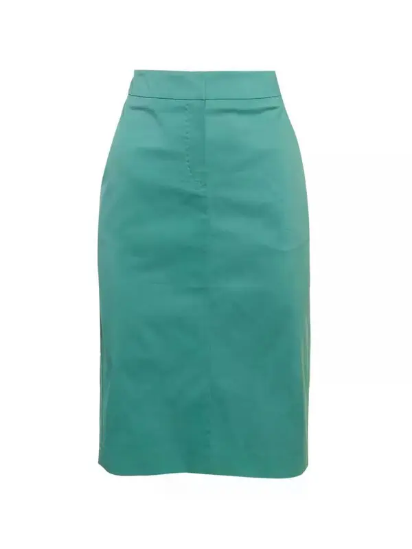 Max Mara Gabardine Knee-length Skirt - Blue