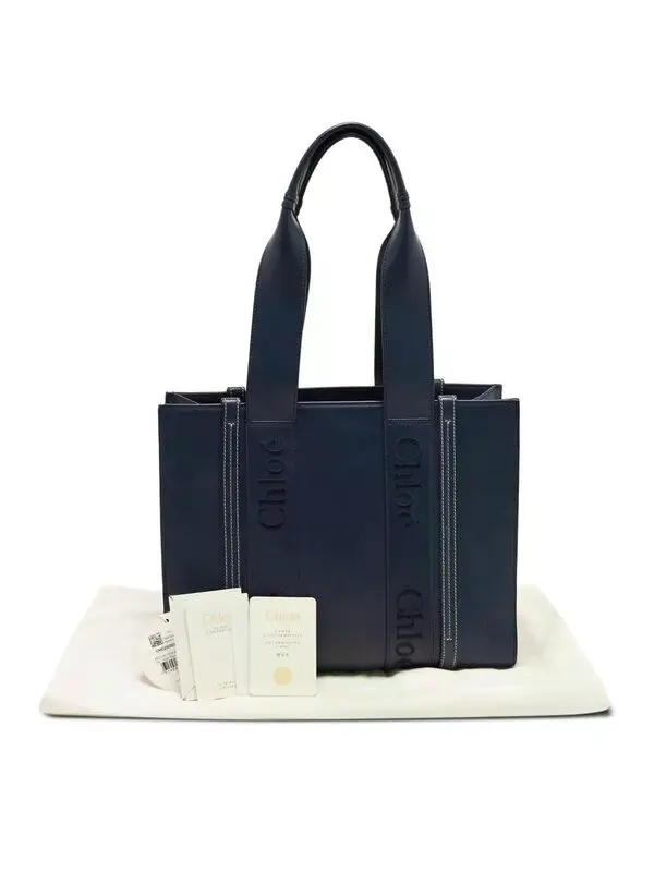 Chloé Medium Woody Tote Bag - Blue
