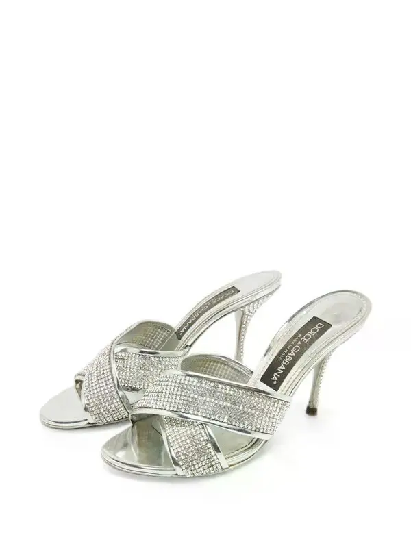 Dolce & Gabbana Crystal-embellished Criss-cross Sandals