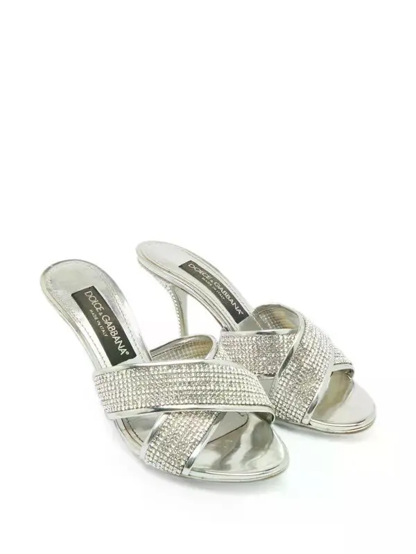 Dolce & Gabbana Crystal-embellished Criss-cross Sandals