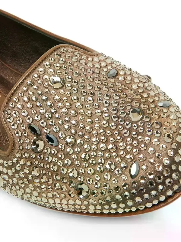 GINA Crystal-embellished Ballet Flats