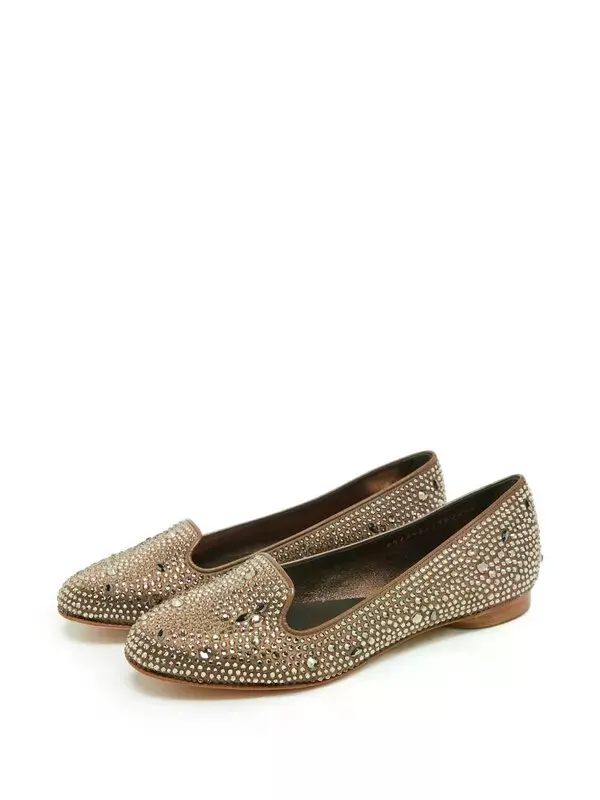 GINA Crystal-embellished Ballet Flats