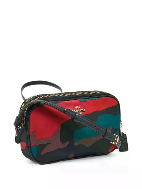 COACH Camo-print Double-zip Cross Body Bag