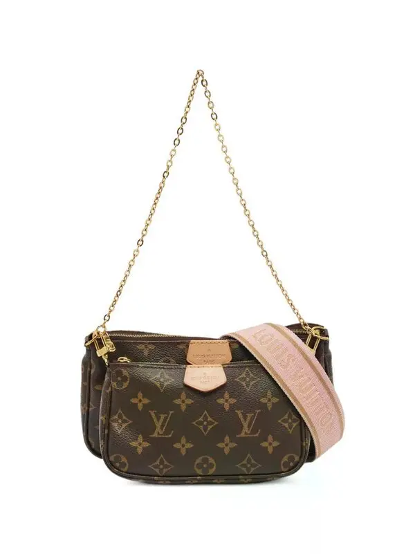 LOUIS VUITTON 2019 Multi Pochette Accessories Monogram Shoulder Bag - Brown