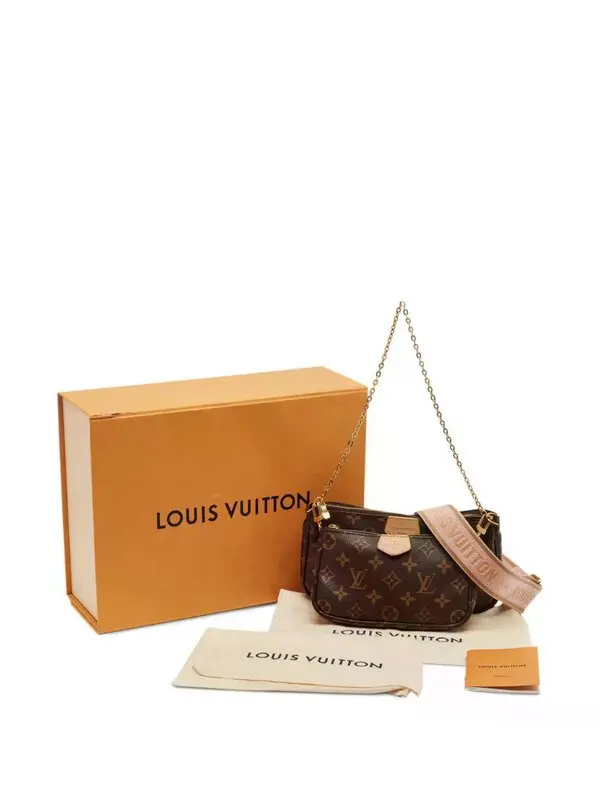LOUIS VUITTON 2019 Multi Pochette Accessories Monogram Shoulder Bag - Brown
