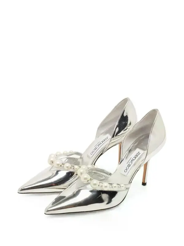 JIMMY CHOO Aurelie Pearl-detail Pumps