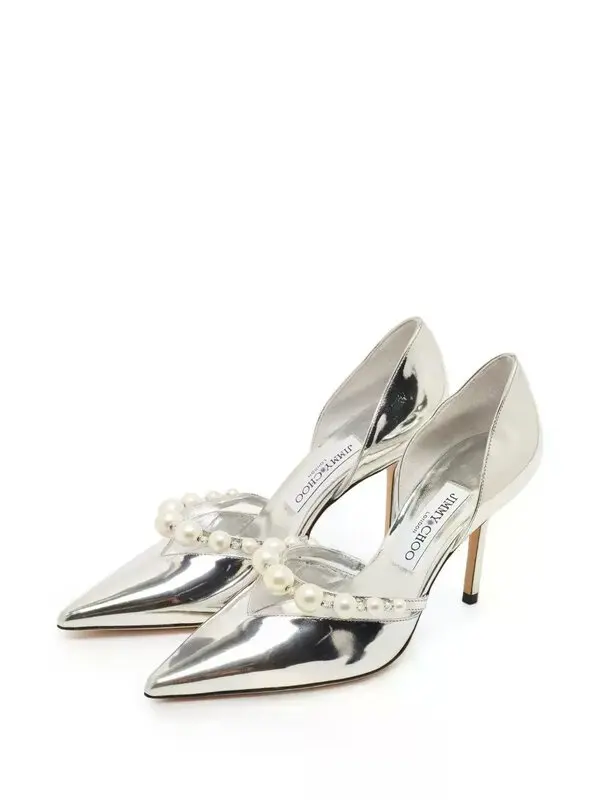 JIMMY CHOO Aurelie Pearl-detail Pumps