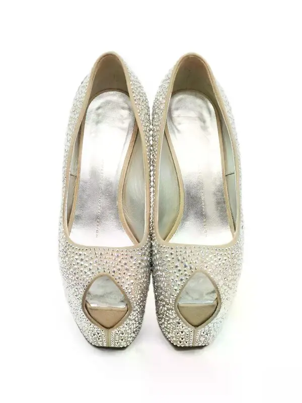 GIUSEPPE ZANOTTI Liza Crystal-embellished Platform Pumps