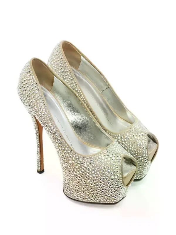 GIUSEPPE ZANOTTI Liza Crystal-embellished Platform Pumps