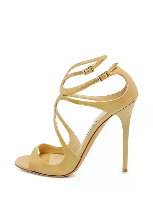 JIMMY CHOO Azia Patent-leather Heeled Sandals