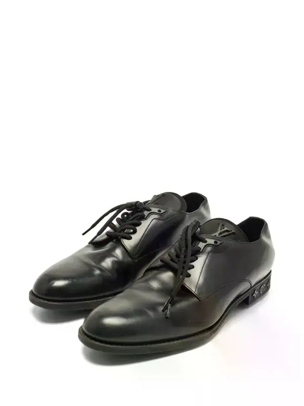 LOUIS VUITTON Logo Monogram Oxford Shoes
