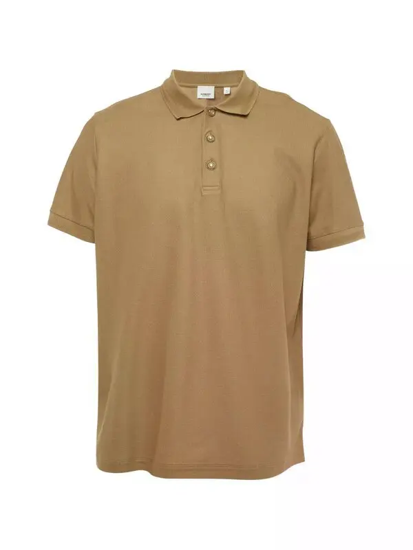 Burberry Pique Polo T-shirt - Brown