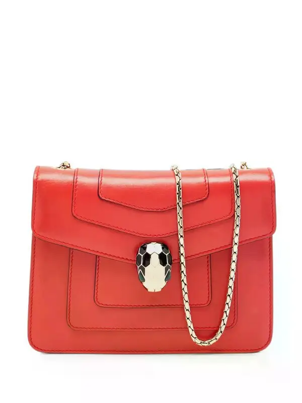 BVLGARI Small Serpenti Forever Shoulder Bag - Red