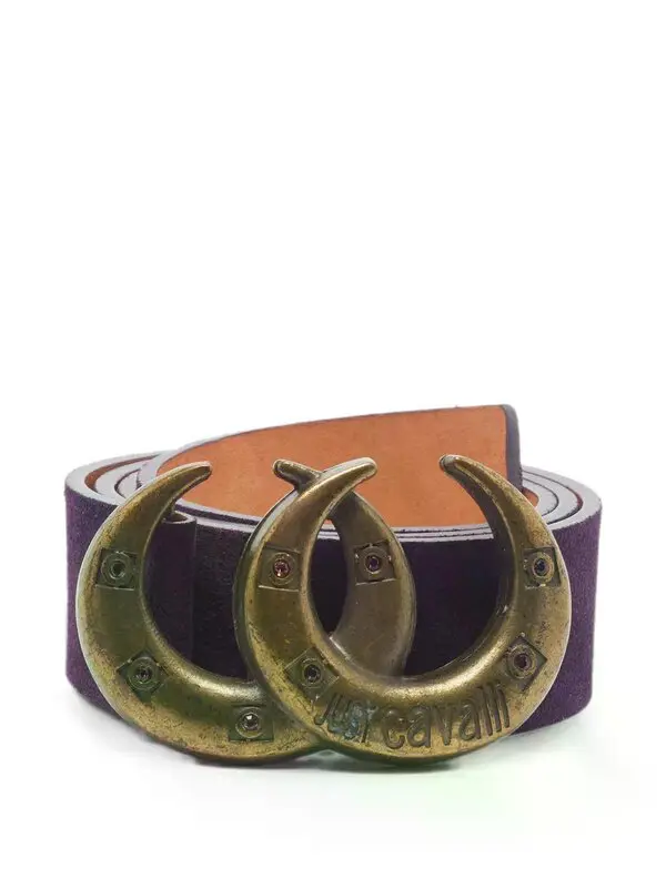 Roberto Cavalli Crescent-buckle Belt