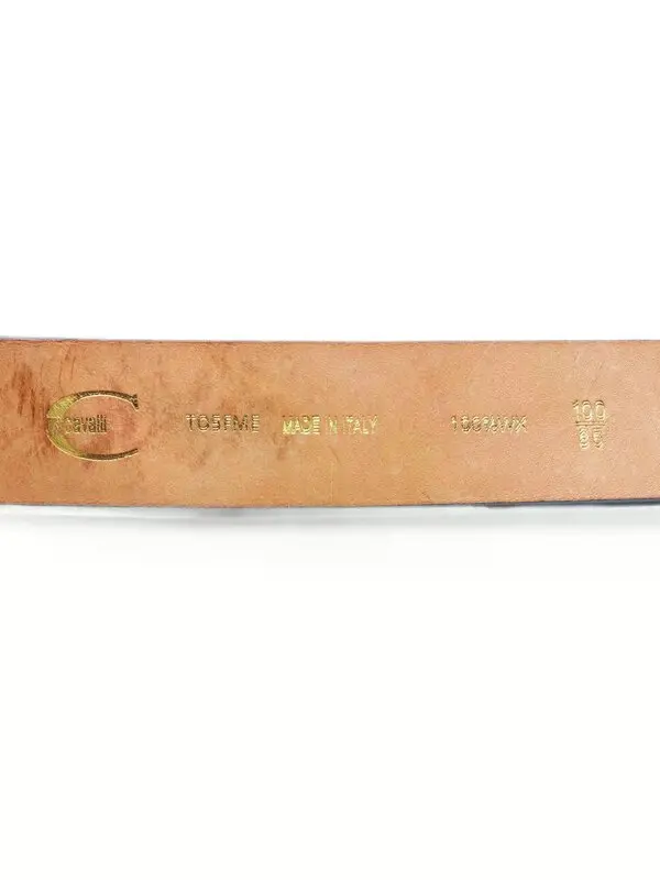 Roberto Cavalli Crescent-buckle Belt