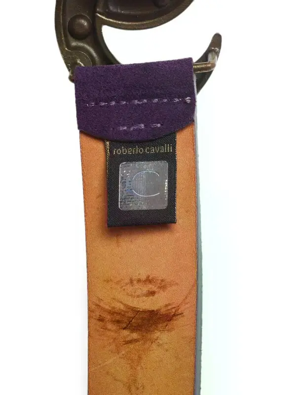 Roberto Cavalli Crescent-buckle Belt