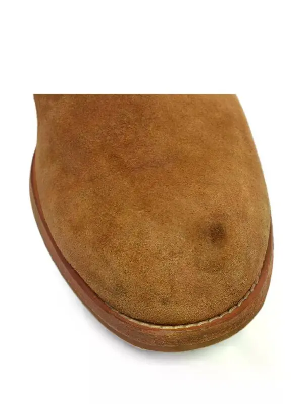 JIMMY CHOO Suede Buckle Detail Boots