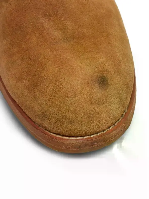JIMMY CHOO Suede Buckle Detail Boots