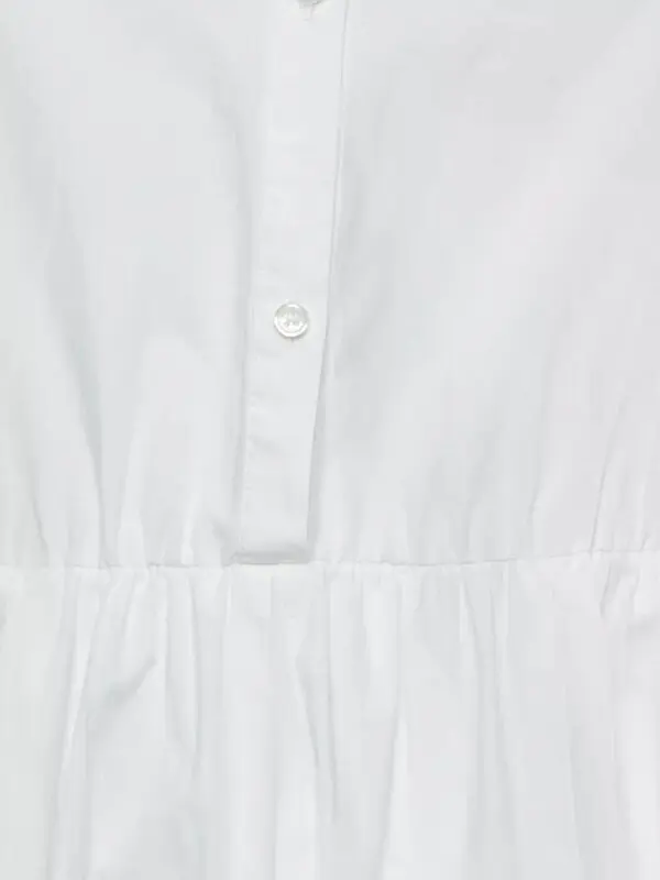 Maje Rebello Cotton Shirt Mini Dress