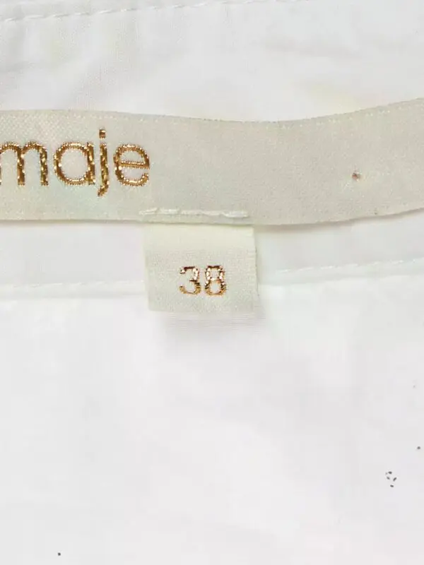 Maje Rebello Cotton Shirt Mini Dress