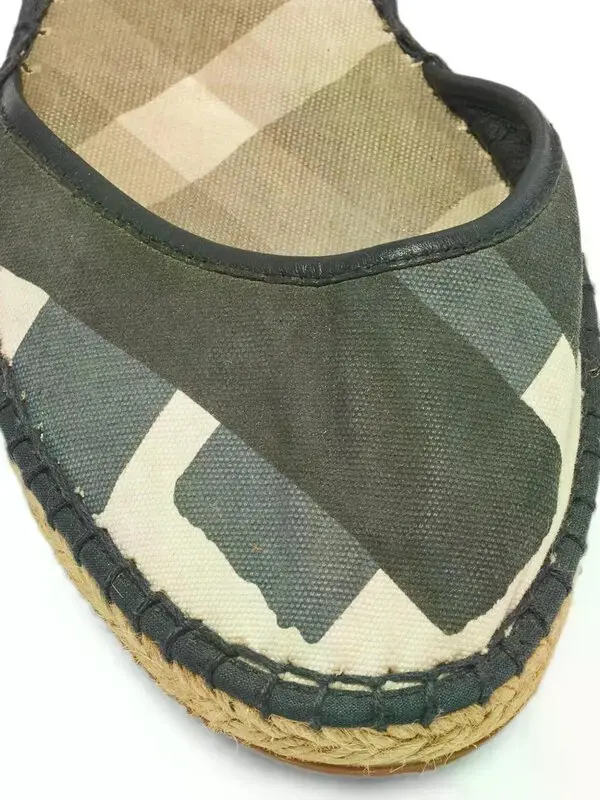 Burberry Check Ankle-strap Espadrilles