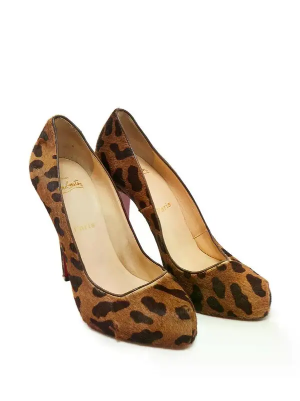 CHRISTIAN LOUBOUTIN Leopard-print Platform Pumps