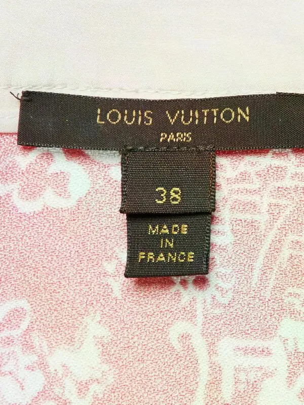 LOUIS VUITTON Paris Art-print Bead-embellished Blouse
