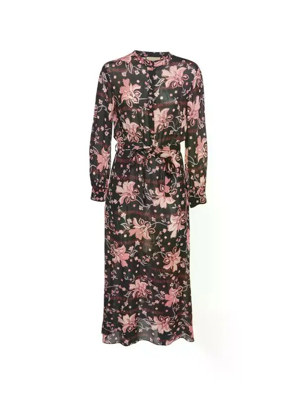 Gucci Floral-print Belted Maxi Dress