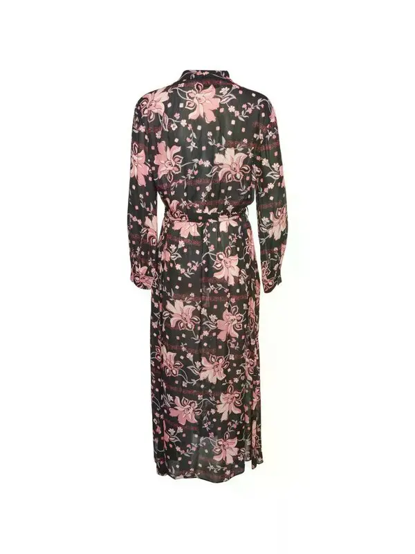 Gucci Floral-print Belted Maxi Dress