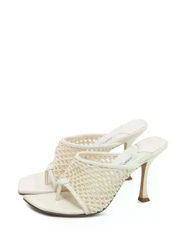 JIMMY CHOO Mesh Thong Sandals