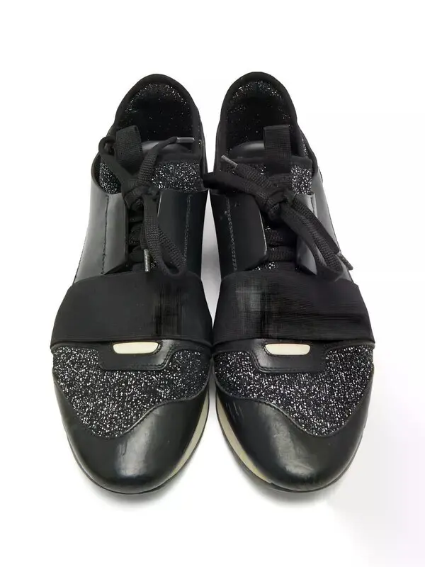 Balenciaga Race Runner Lace-up Sneakers - Black