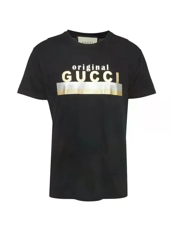 Gucci Logo-print Jersey T-shirt - Black