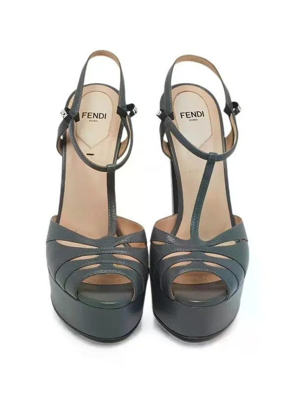 Fendi Platform T-strap Sandals