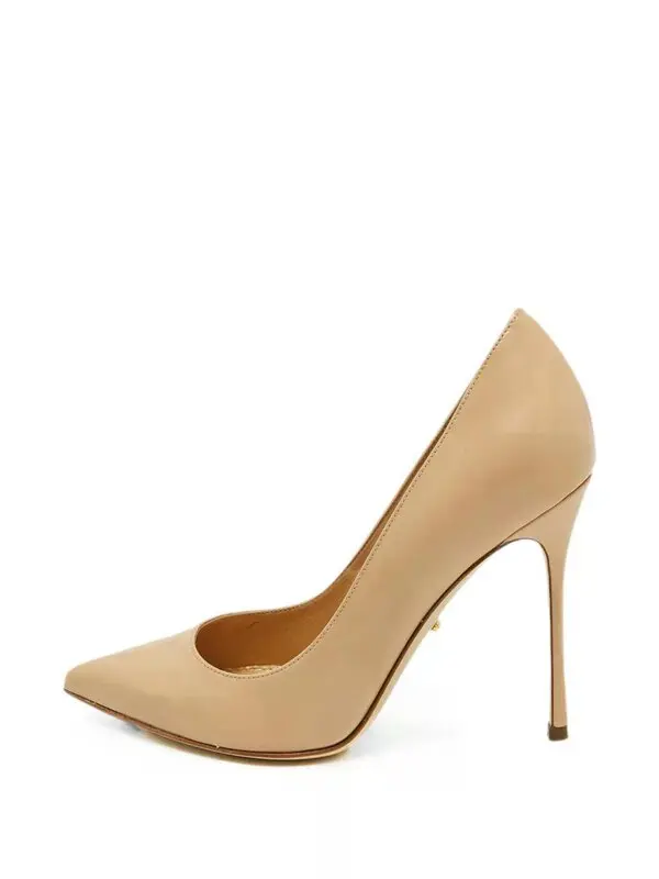 GIANVITO ROSSI Pointed-toe Leather Pumps