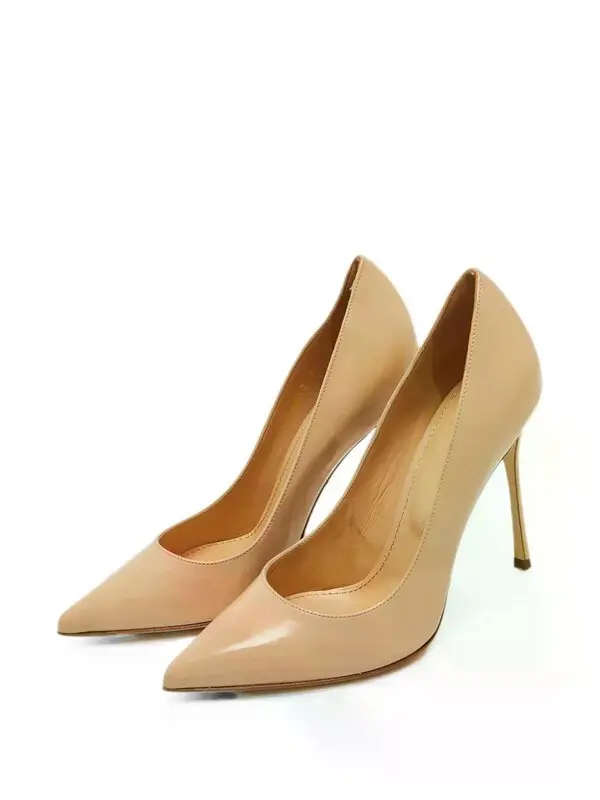 GIANVITO ROSSI Pointed-toe Leather Pumps
