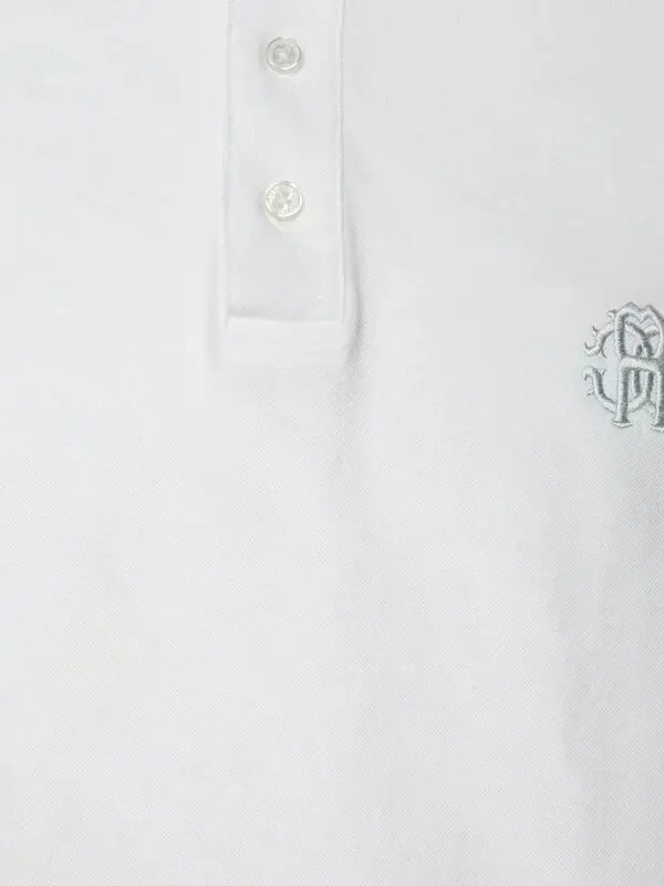 Roberto Cavalli Logo-embroidered Polo Shirt
