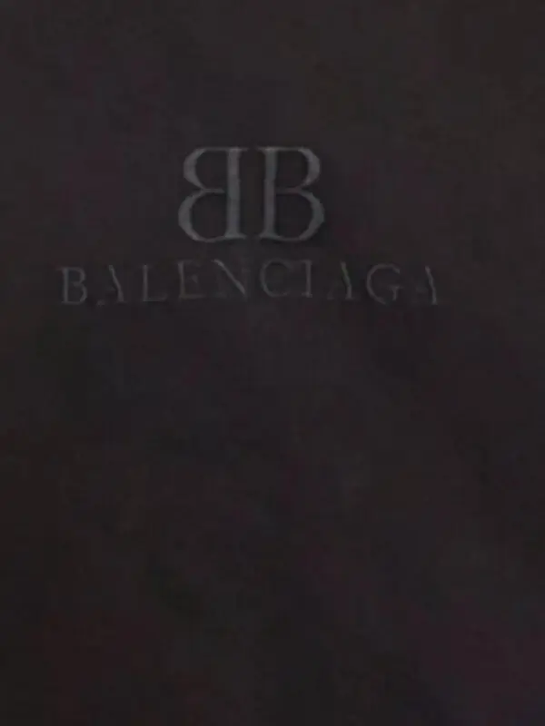 Balenciaga Logo-embroidered Crew-neck T-shirt - Black