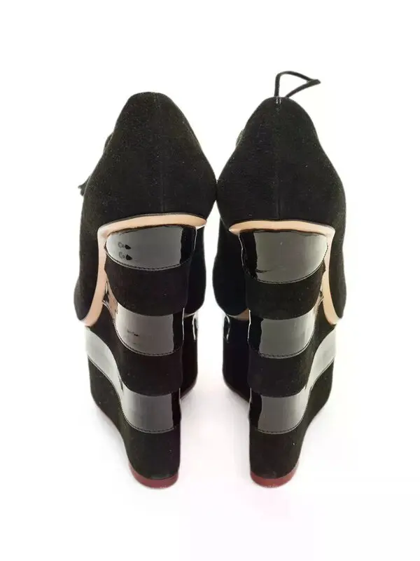 CHARLOTTE OLYMPIA Martha Wedge Ankle Pumps