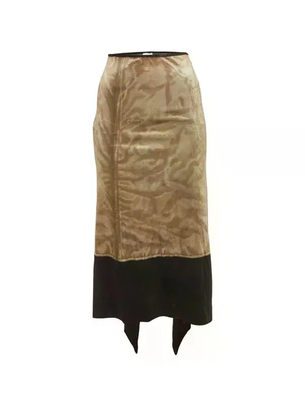 Loewe Trompe L'oeil Midi Skirt - Neutrals