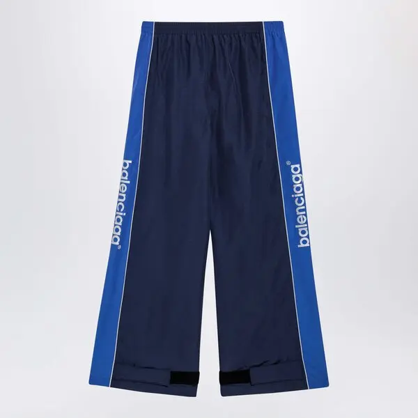 Balenciaga Relaxed Tracksuit Pants With Graphic And Contrast Stripes