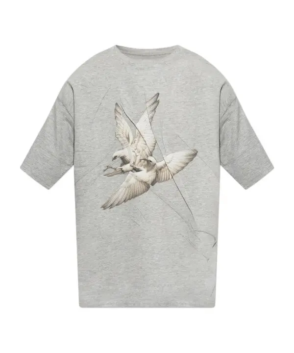 MAISON MARGIELA Crew Neck T-shirt - Gray