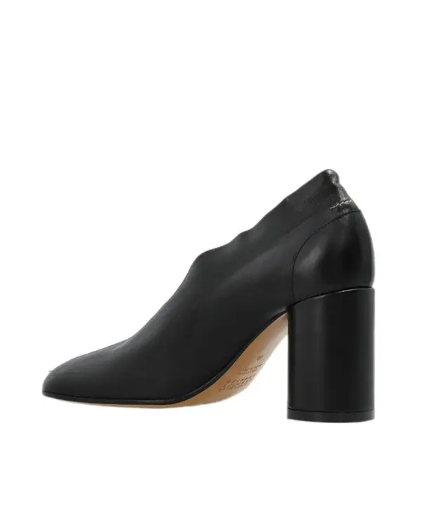 MAISON MARGIELA Square Toe Slip-on Pumps - Black