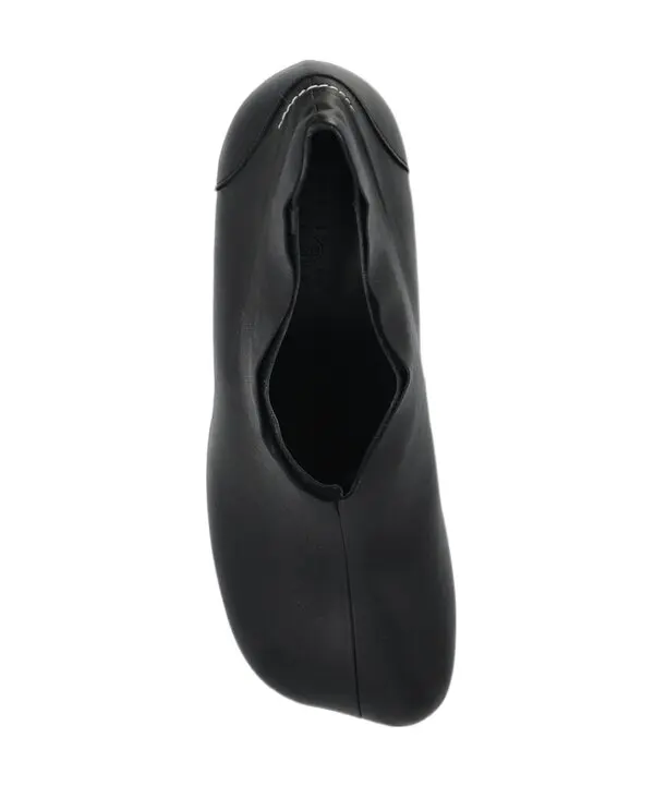 MAISON MARGIELA Square Toe Slip-on Pumps - Black