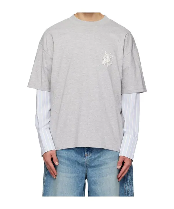 EGONLAB Crew Neck Long-sleeved T-shirt - White