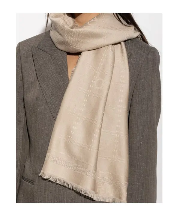 FERRAGAMO Fringed Scarf