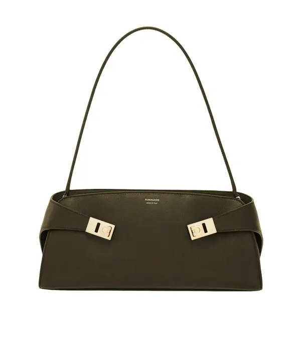 FERRAGAMO Hug Horizontal Shoulder Bag - Green