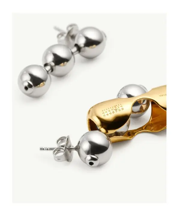MAISON MARGIELA Two-tone Orb Drop Earrings