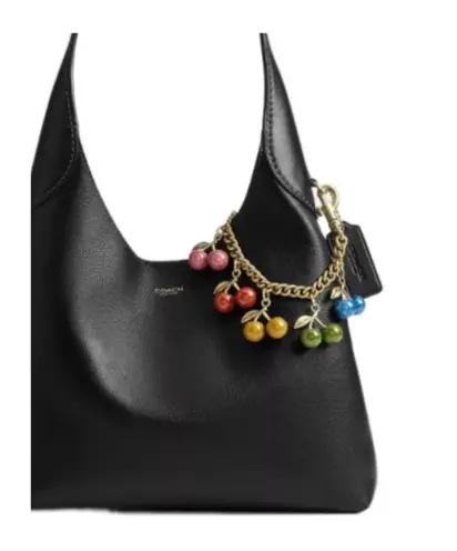 COACH Cherries Motif Chain Bag Charm