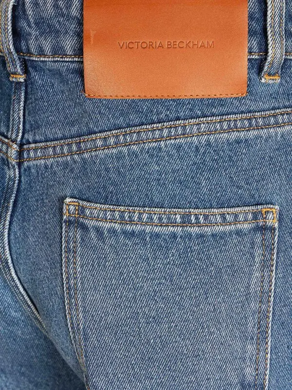 Victoria Beckham Logo Patch Jeans